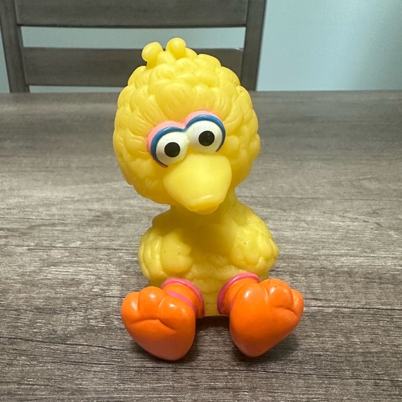 Sesame Street | Toys | Vintage Plastic Squeeze Big Birdtoy | Poshmark